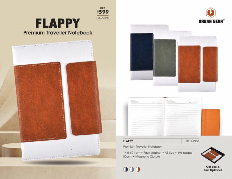 FLAPPY Premium Traveller Notebook - QualiCorp Gifts Services